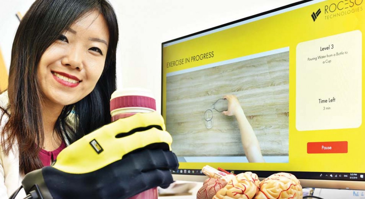 Roceso Technologies makes non-metallic robotic gloves for neuro rehabilitation